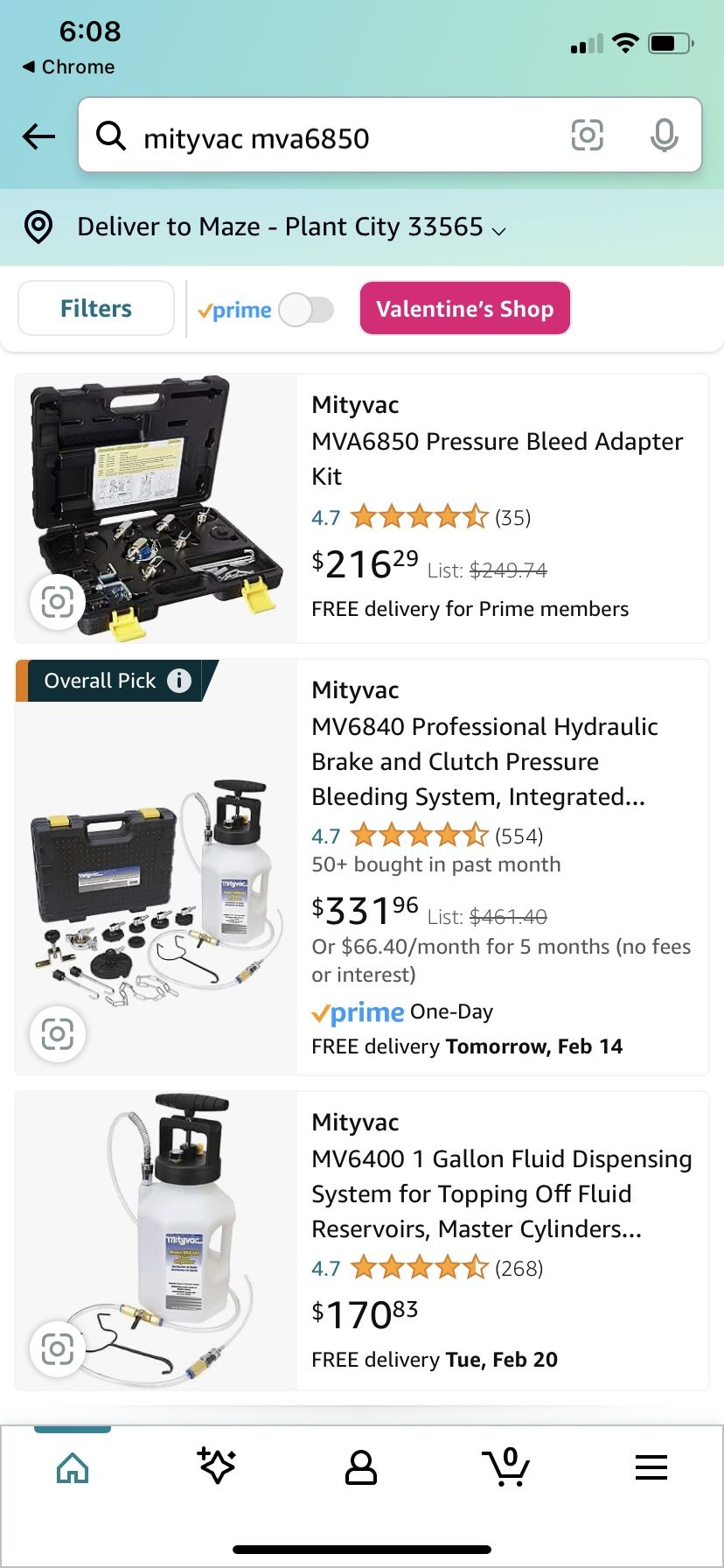 Mityvac Model MVA 6850 Pressure Bleed Adapter Kit for Sale in Plant City, FL - OfferUp
