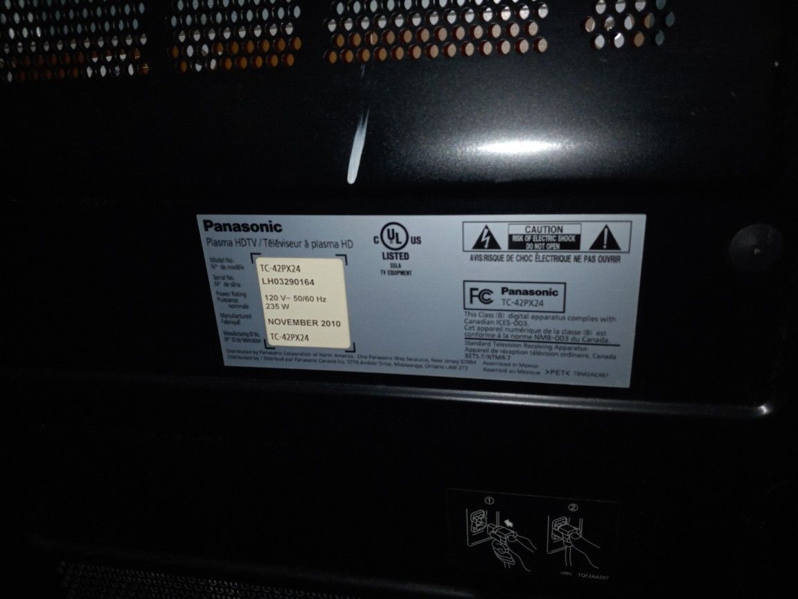 PANASONIC PLASMA TV 42" for Sale in Bakersfield, CA - OfferUp