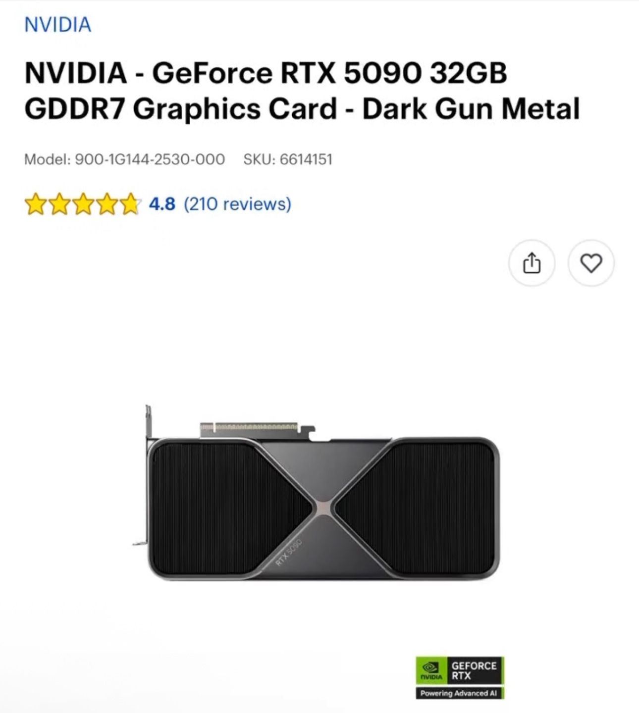 NVIDIA 5090 FE GPU BRAND NEW for Sale in Los Angeles, CA - OfferUp