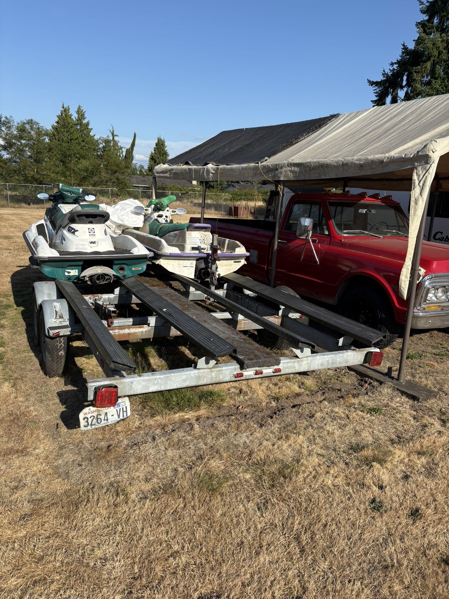 2004 King Trailer Saltwater Series 4 Place Jet Ski Trailer for Sale in ...