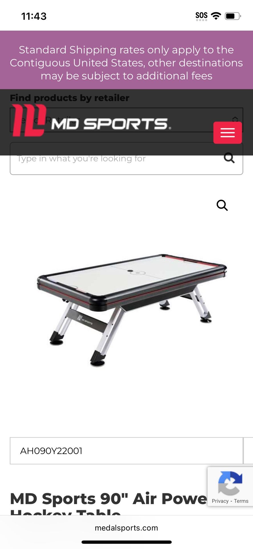 MD Sports 90” Air Powered Hockey Table for Sale in Lewisville, TX - OfferUp