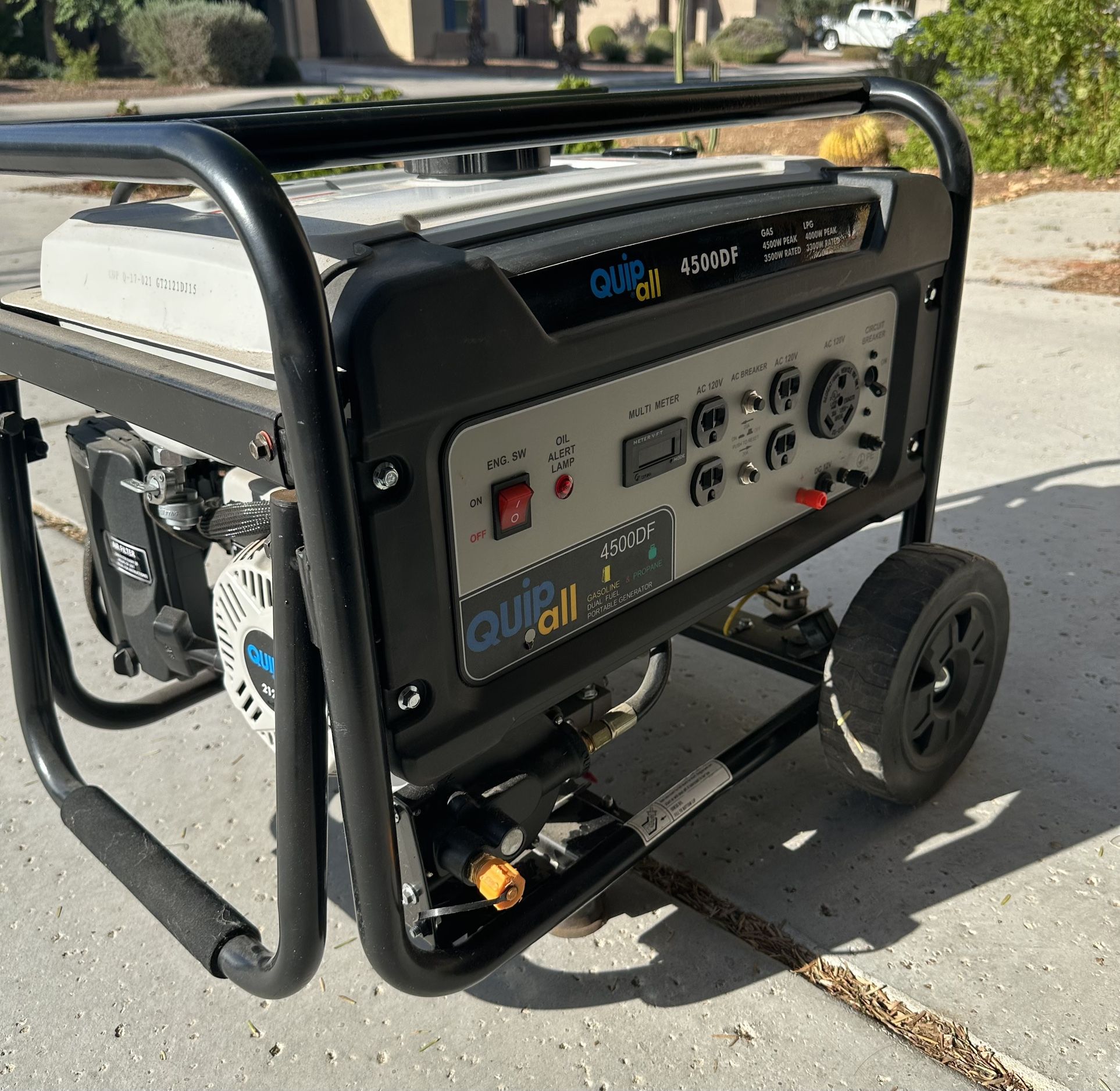 4500w Dual Fuel Generator Propane/Gas for Sale in Buckeye, AZ - OfferUp
