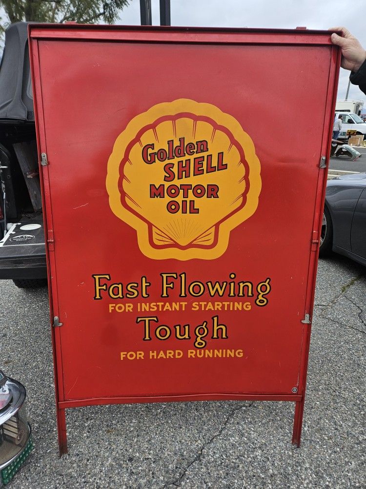 Prewar Tin Shell Gasoline Sign for Sale in Riverside, CA - OfferUp