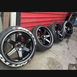 Limited Time Offer Volksracing Rays Te 37 Rims Wheel Tires for Sale in ...