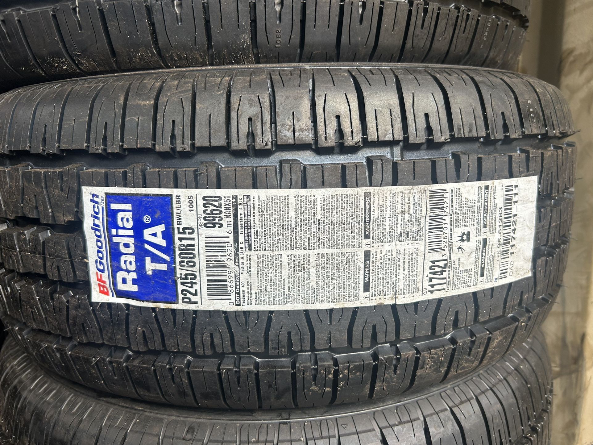 245/60/15. BF GOODRICH RADIAL TA. for Sale in Fullerton, CA - OfferUp