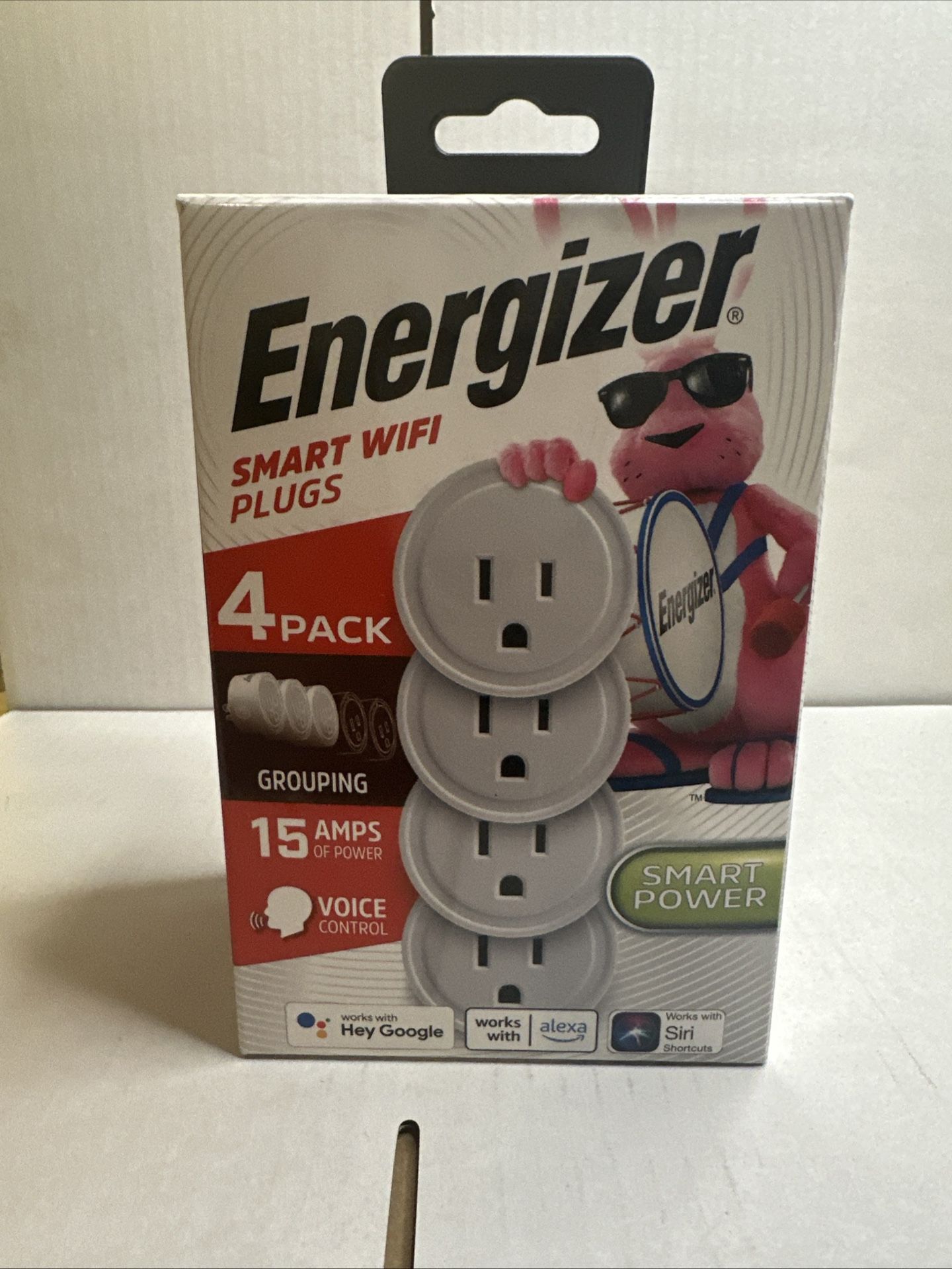 Energizer Smart Wifi Plug 4 Pack Grouping 15 AMP Voice Control Brand ...