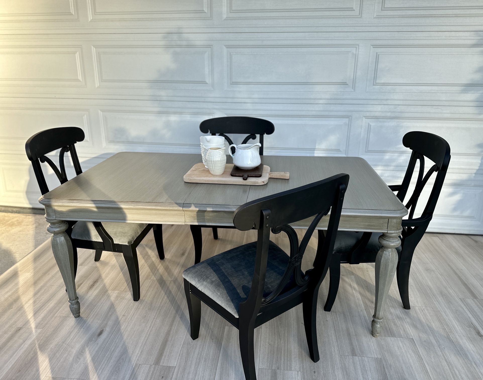 Rustic Farmhouse Dining Table And 4 Chairs for Sale in Redlands, CA ...