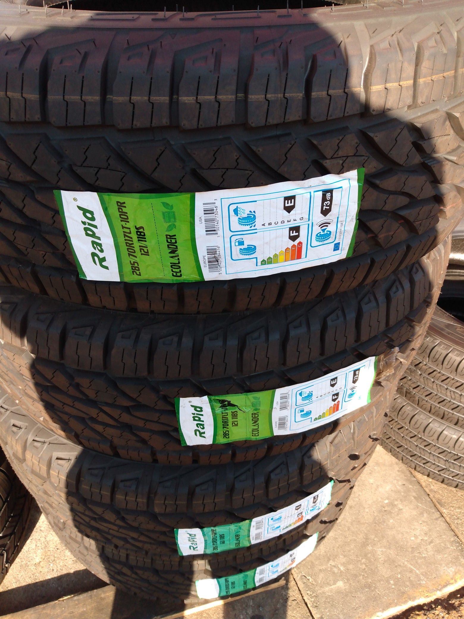 Set of 4 tires-LT-285/70/17-Rapid Ecolander A/T Brand New for Sale in ...