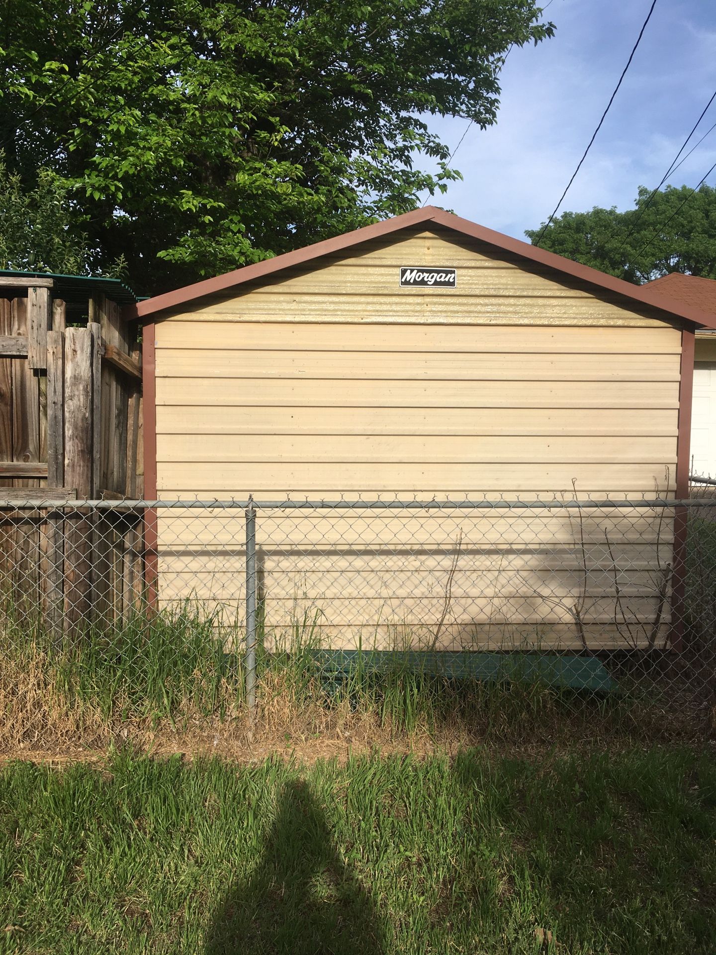 Morgan brand storage shed 10X12 metal for Sale in Dallas, TX - OfferUp