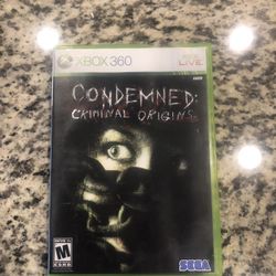 Condemned Criminal Origins Xbox 360