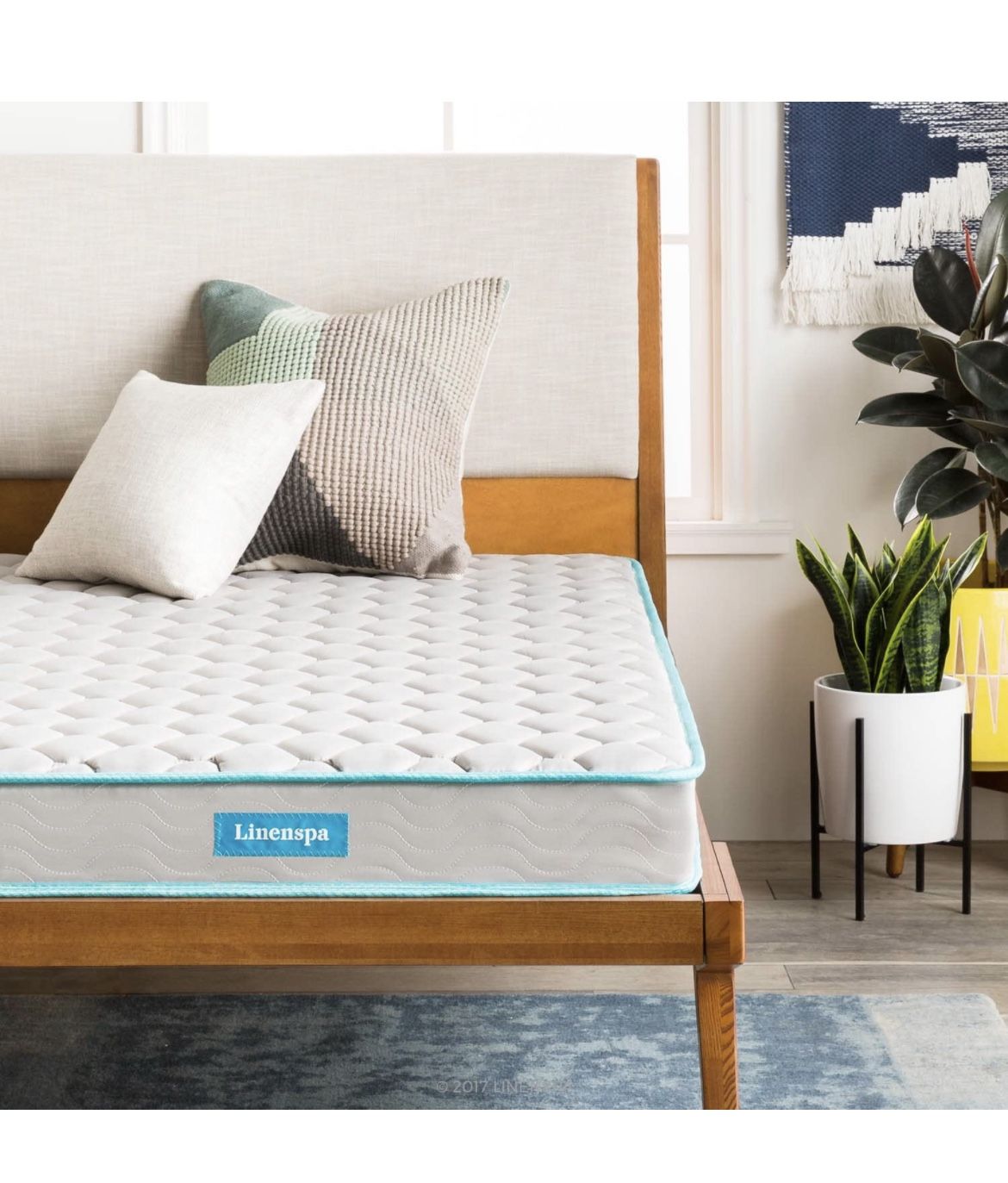 MOVE OUT SALE Linenspa 6 Inch Innerspring Full Mattress with Foam Layer ...