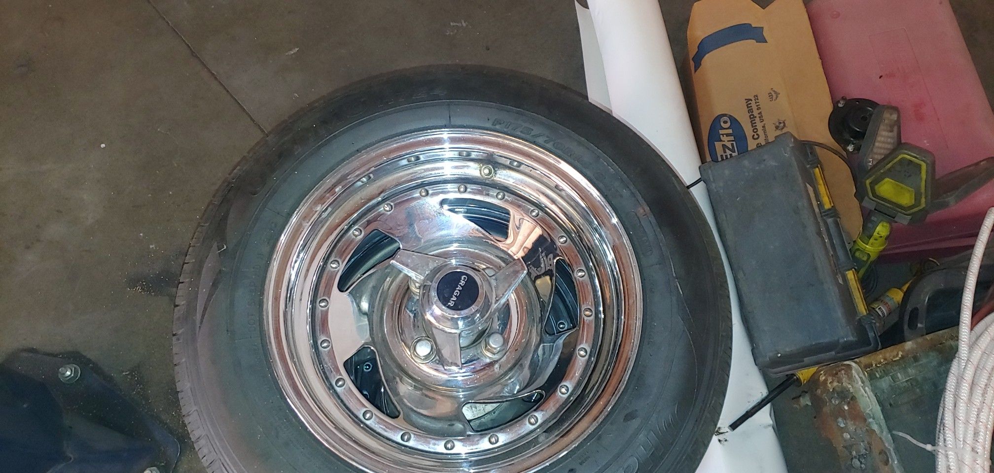 14in chrome slotted rims Cragar spin caps for Sale in Henderson, NV ...