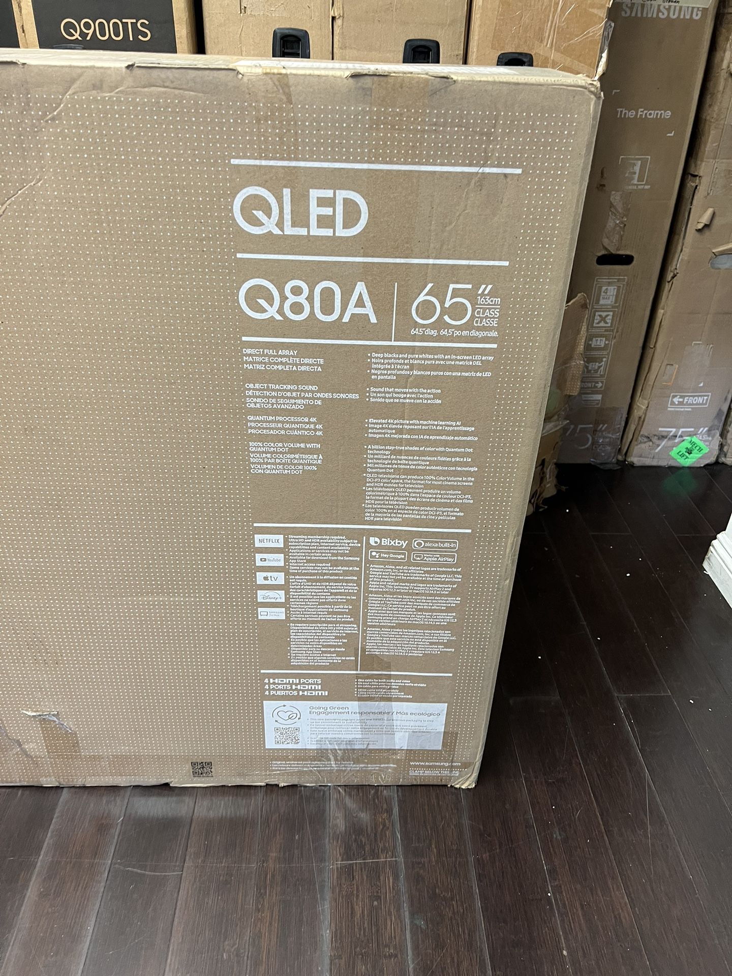 SAMSUNG 65-Inch Class QLED Q80A Series - 4K UHD Direct Full Array ...