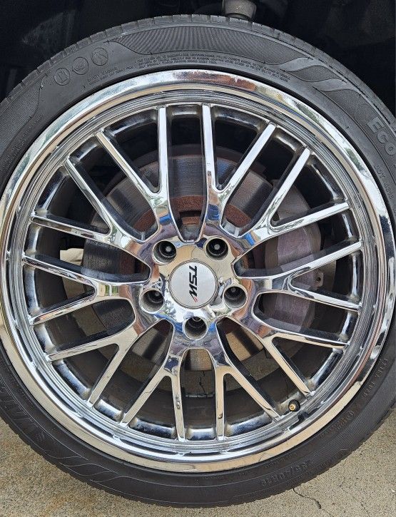 TSW Chrom Rims With Two Good Tires 19 Inch for Sale in Orange, CA - OfferUp