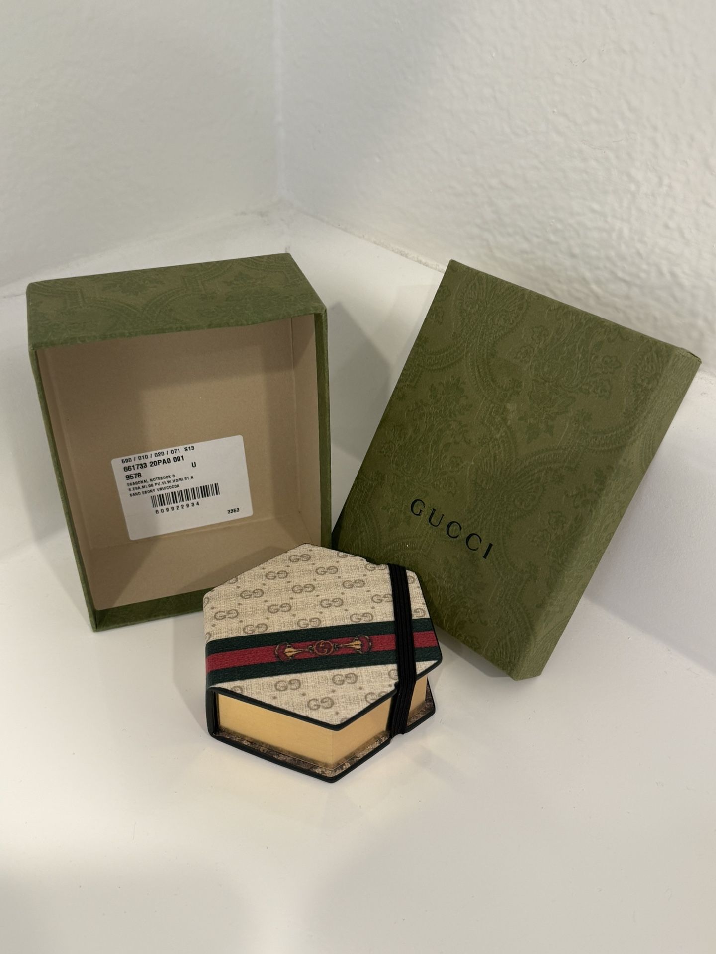 GUCCI Hexagon Sticky Notes With Web And Horsebit, NWB for Sale in Los ...