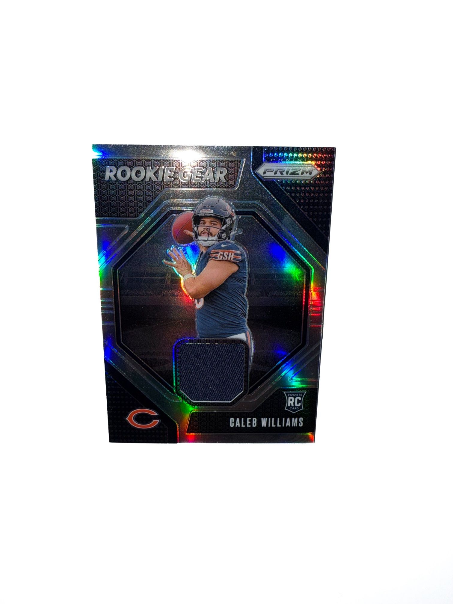 Caleb Williams 2024 Panini Prizm Rookie Gear Silver RC Jersey #RG-CWS ...