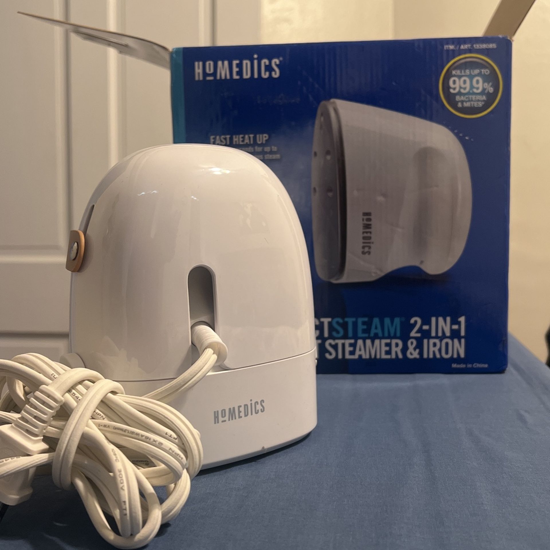 Homedics Perfect Steam 2-N-1 Garment Steamer And Iron for Sale in ...