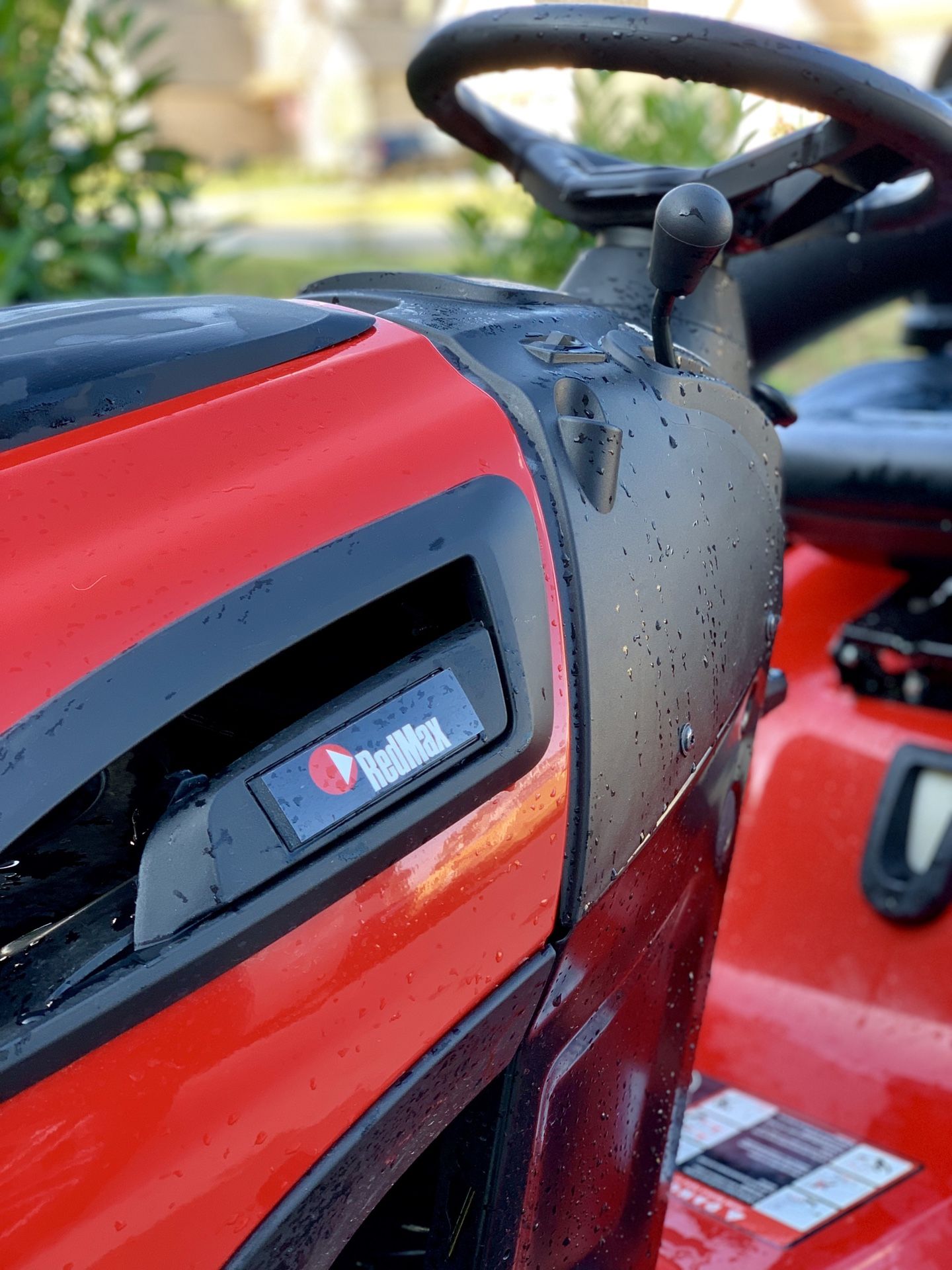 Almost brand new! Redmax riding lawn mower with 42 inch steel deck ...