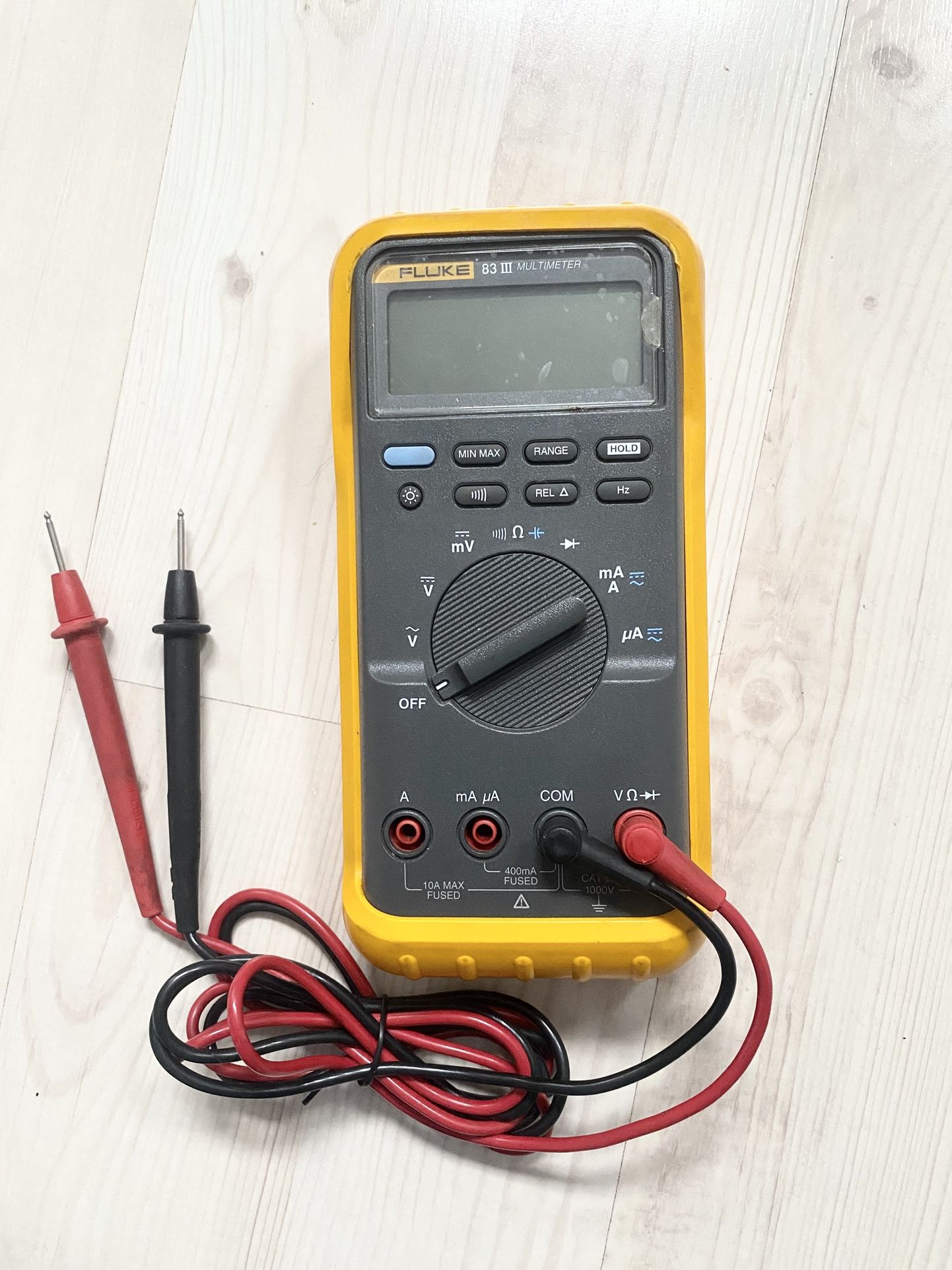 Fluke 83 III Multimeter Industrial Digital Multimeter W/ Fluke Leads ...