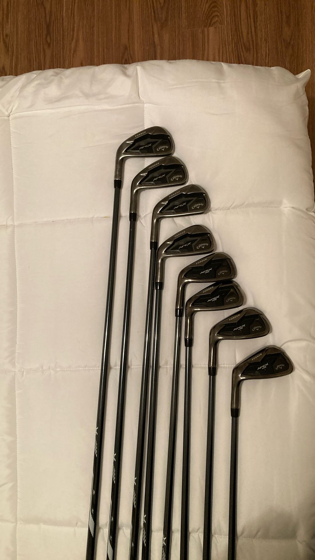 Callaway Apex/Apex Pro Smoke Left Handed Graphite Stiff Shaft 4-AW for ...