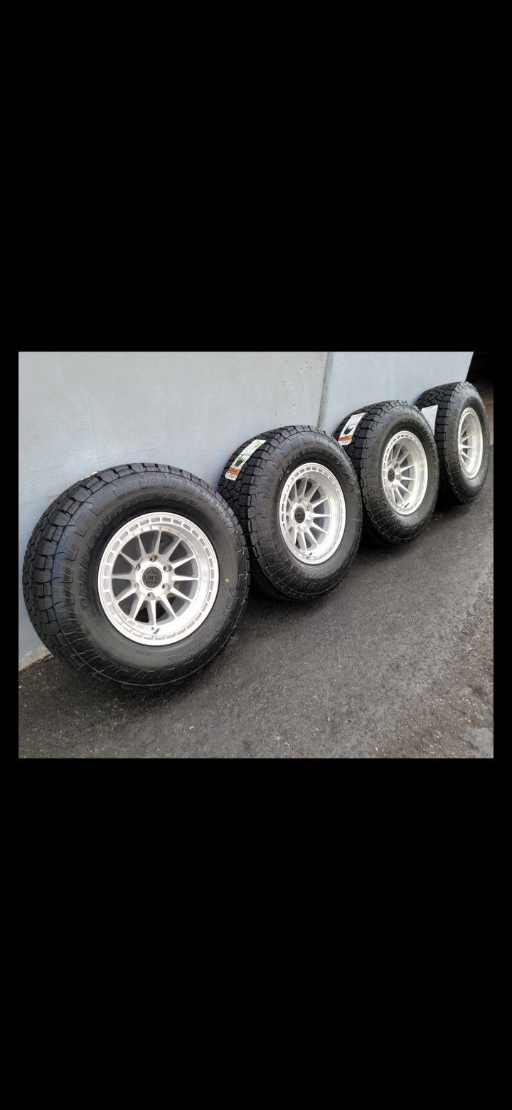 17" LOCK BAJA rims/wheels w- 32" Toyo Open AT3 tires for Sale in Orange ...