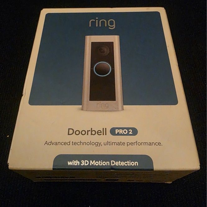 RING Doorbell Pro 2 Camera - 3D Motion Detection - Head-to-Toe HD Video ...