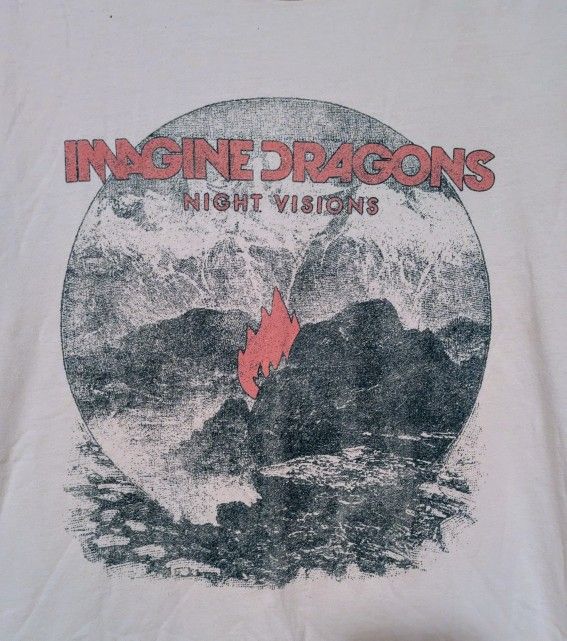 Imagine Dragons Night Vision Graphic T Shirt Medium Next Level for Sale ...