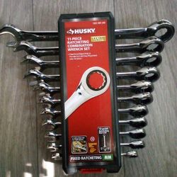 Husky metric ratcheting wrench set store