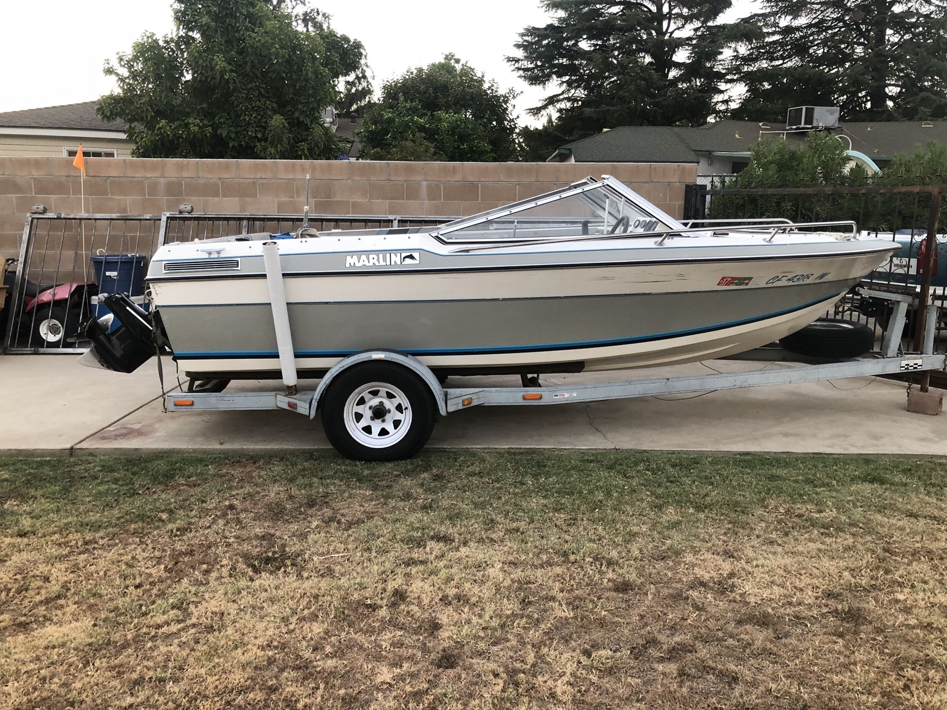 1989 marlin 16ft great starter boat for family for Sale in Bakersfield ...