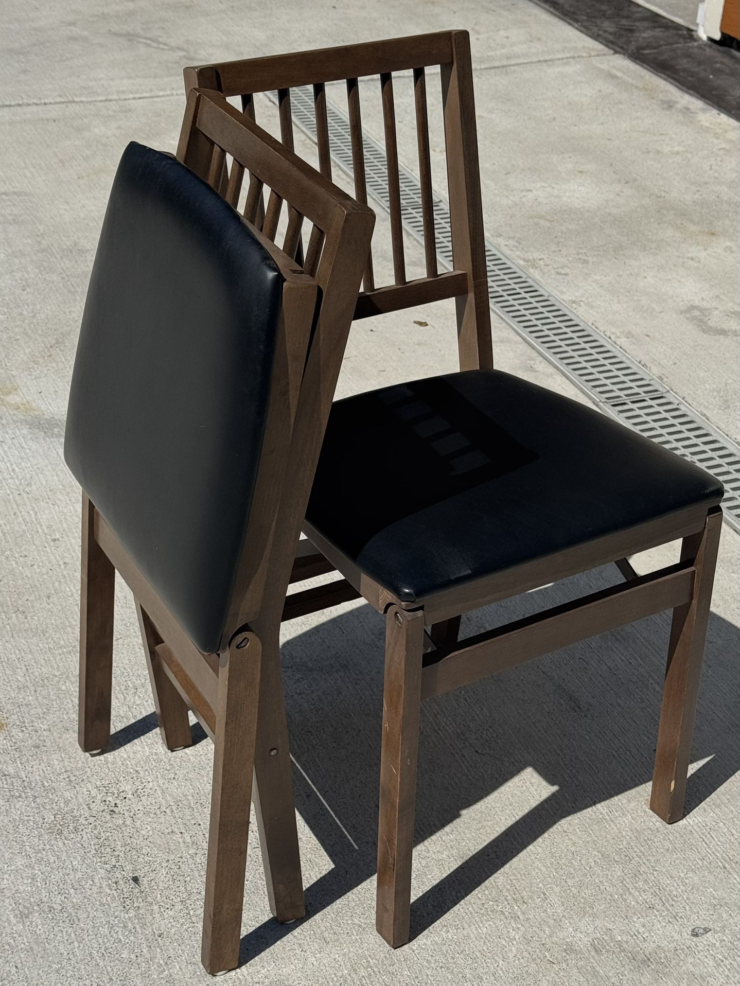 Mission Wooden Folding Chairs With Cushioned Seats for Sale in Renton ...