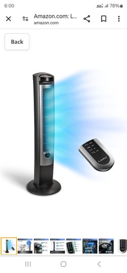 Lasko Oscillating Tower Fan Quiet Fans with Remote for Sale in San Jacinto CA OfferUp