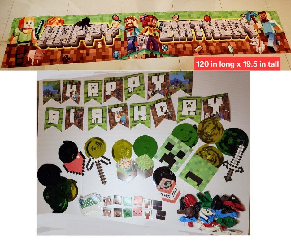 Minecraft Party Package for Sale in El Paso, TX - OfferUp