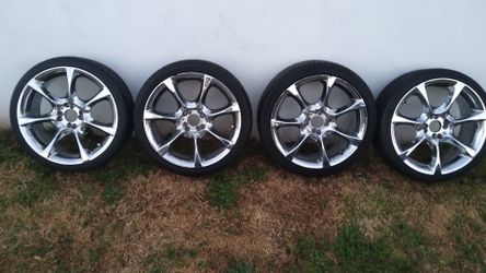18 inch 4 lug double chrome Velochi 7 spoke Rims Wheels for Sale in ...