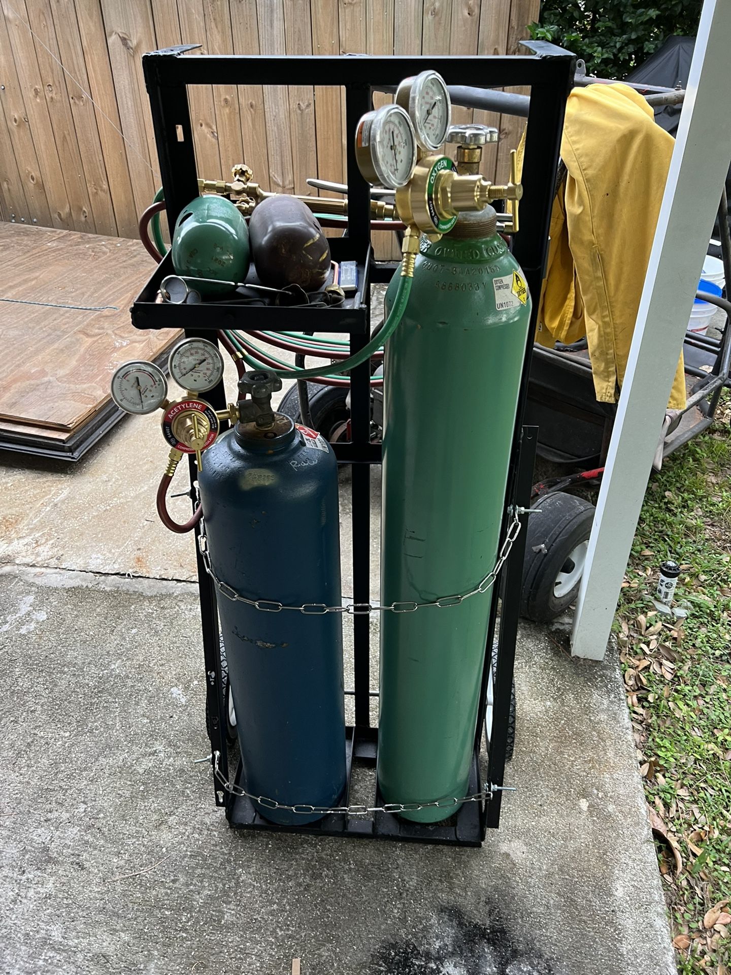 Oxygen Acetylene torch kit with Custom Built cart for Sale in West Palm ...