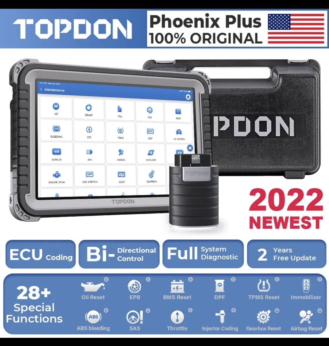 OBD Scanner Topdon Phoenix Plus SEE DESCRIPTION for Sale in Los Angeles ...