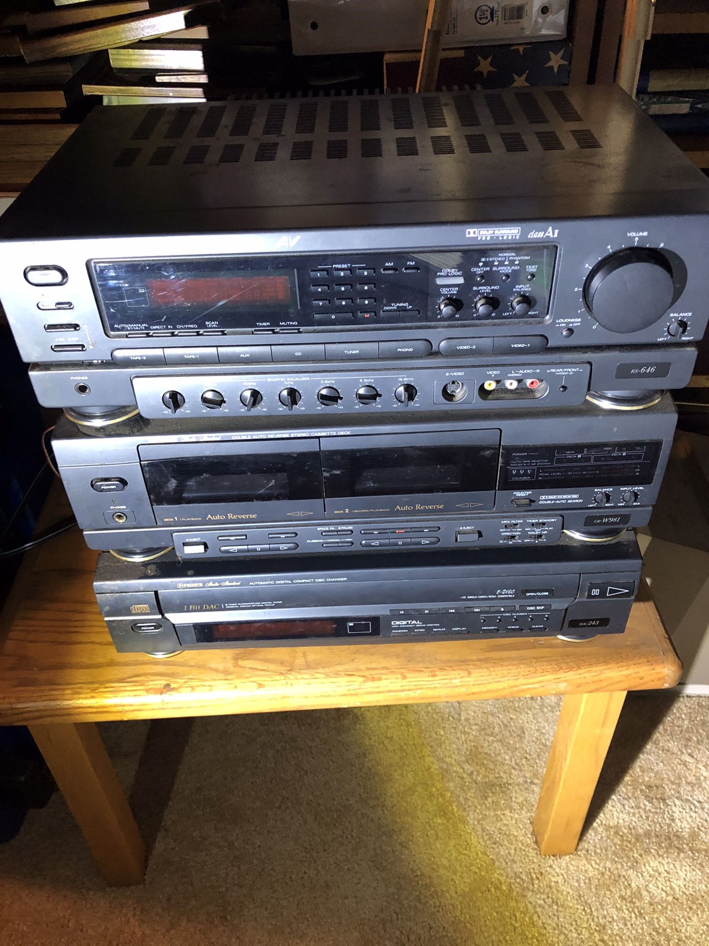 Fisher three compartment stereo system for Sale in Oregon City, OR ...