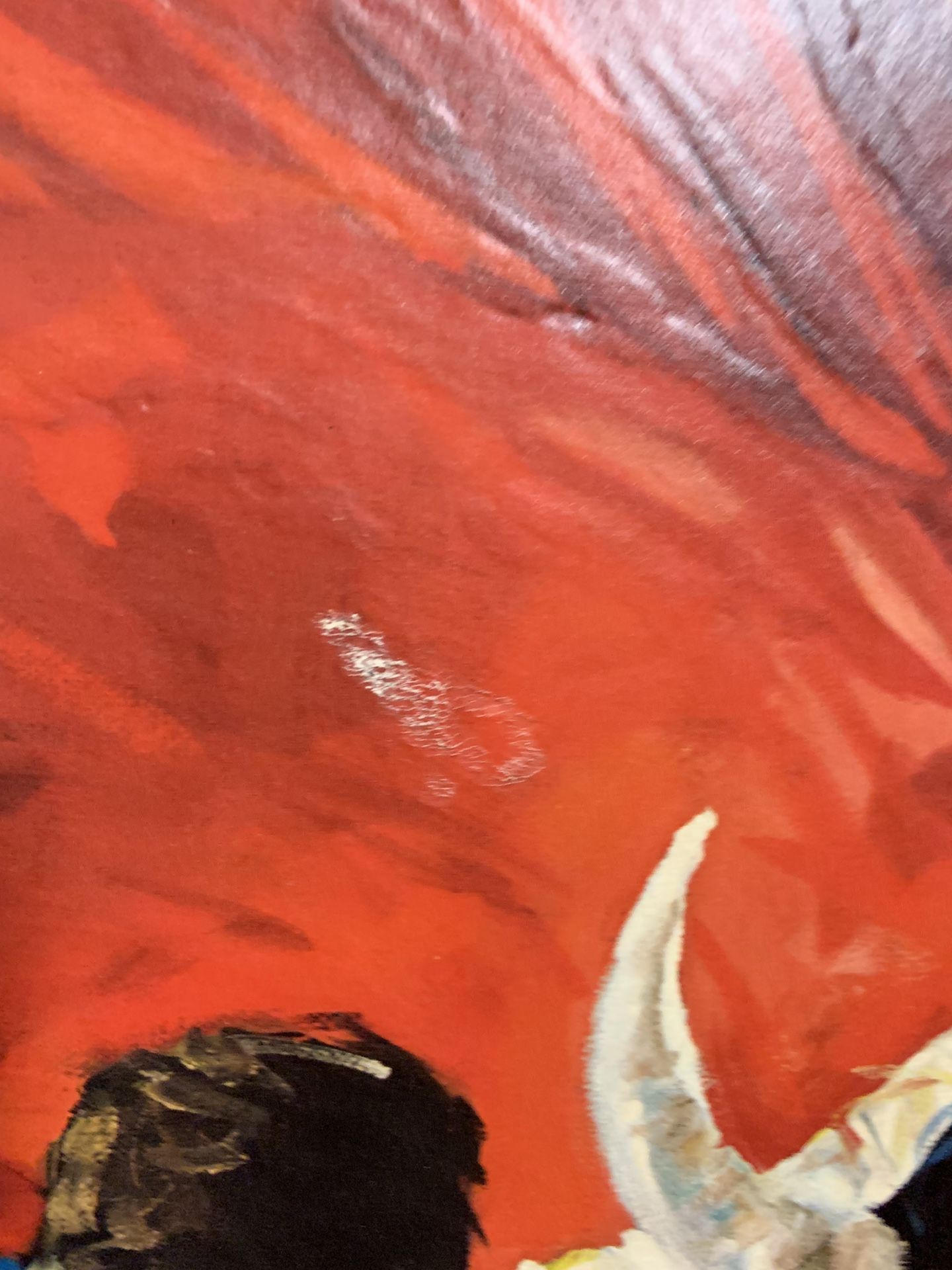 John Dekay The Red Cape Bullfighter Matador Large Framed Painting for ...