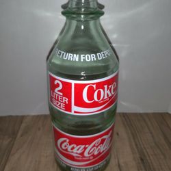 2 Liter Glass Coke Bottle