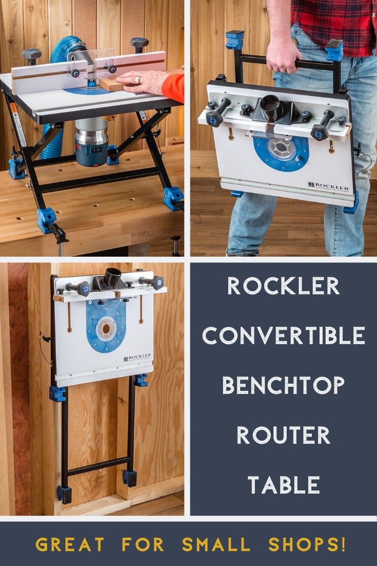 Never Used Rockler Portable Benchtop Router Table W/ Adapter Plates ...