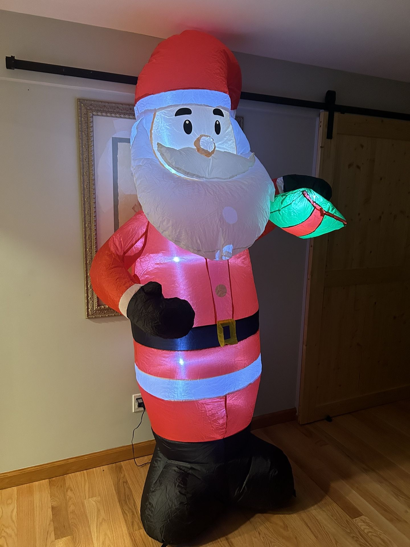 8 Foot giant Santa Inflatable Lawn Decorating Christmas Blow Up Read ...