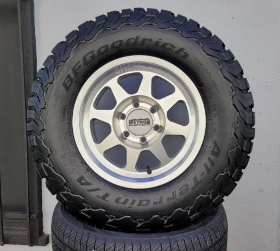 Method 17x8.5 6x139.7 Rims & BF GOODRICH 285-70-17 Tires (New) for Sale ...