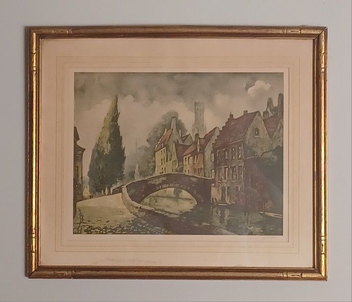 Signed "la route de malines" by Alfred Van Neste for Sale in Mount ...