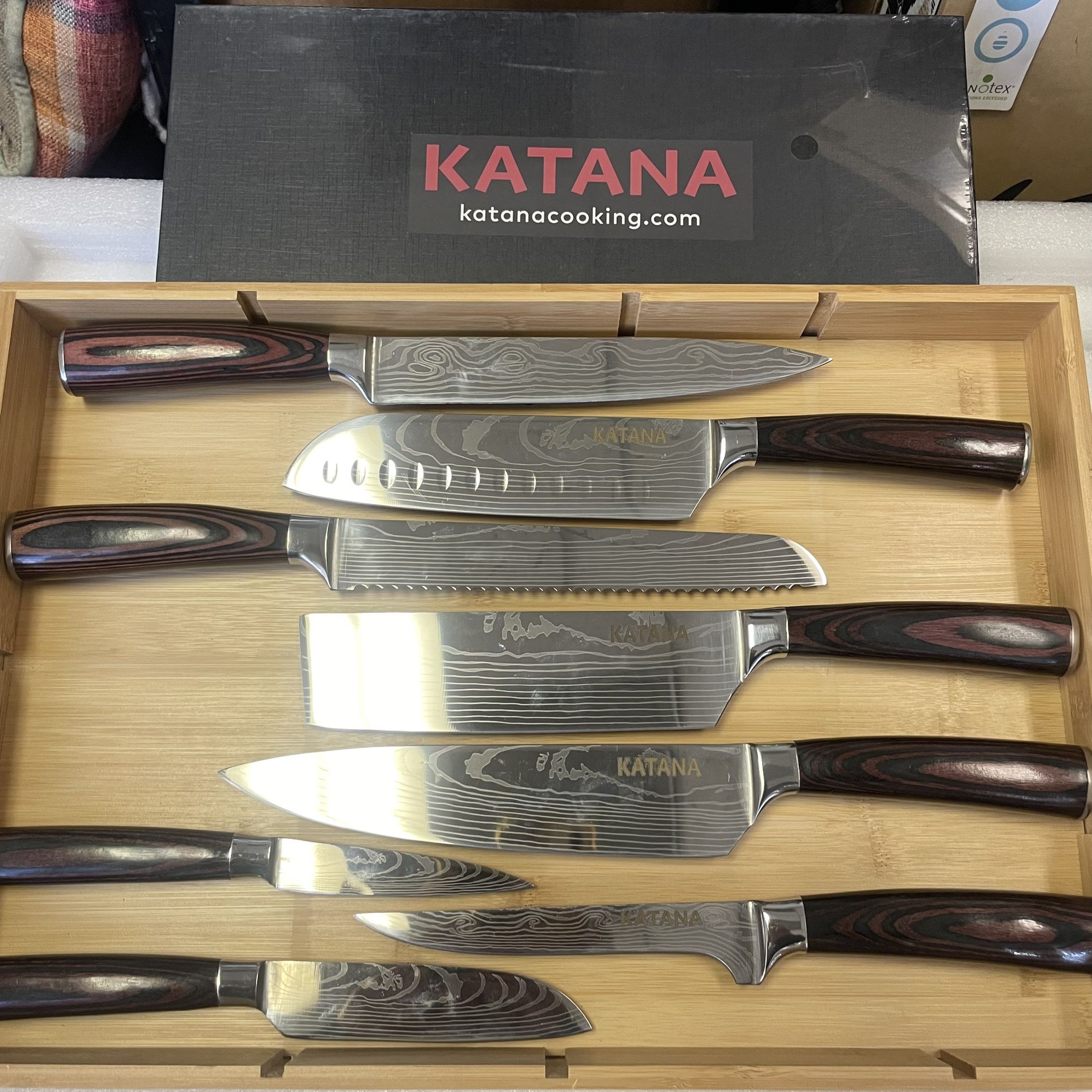 KATANA 8 Piece Knife Chef's Set for Sale in Jurupa Valley, CA - OfferUp