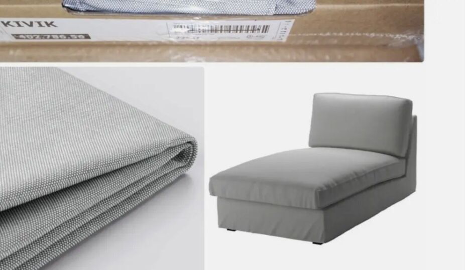 Ikea KIVIK Chaise Lounge Cover Orrsta Light Gray 402.786.56 New in box ...