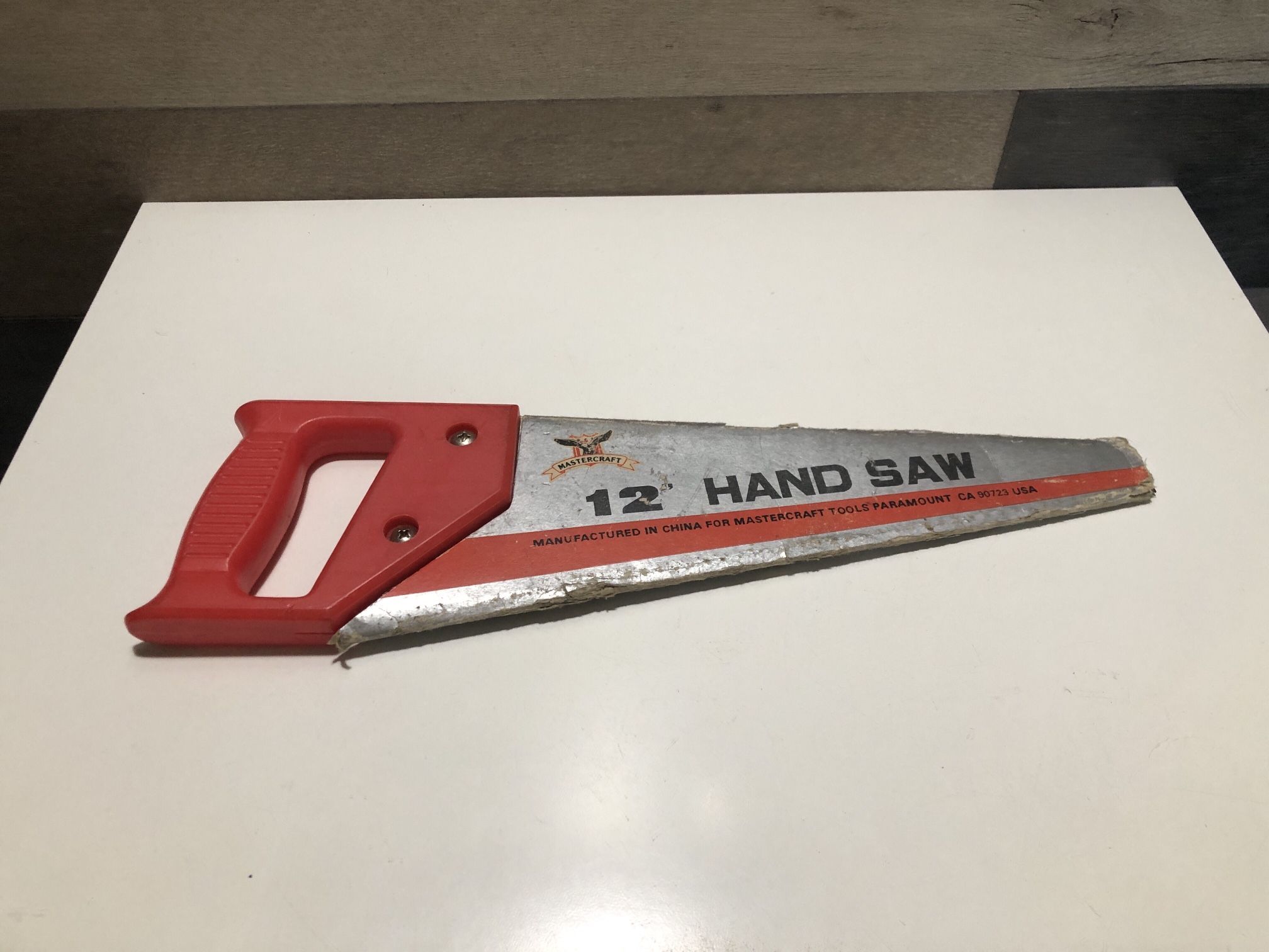 NEW VINTAGE Mastercraft 12" Handsaw w/ Red Handle for Sale in Arlington ...