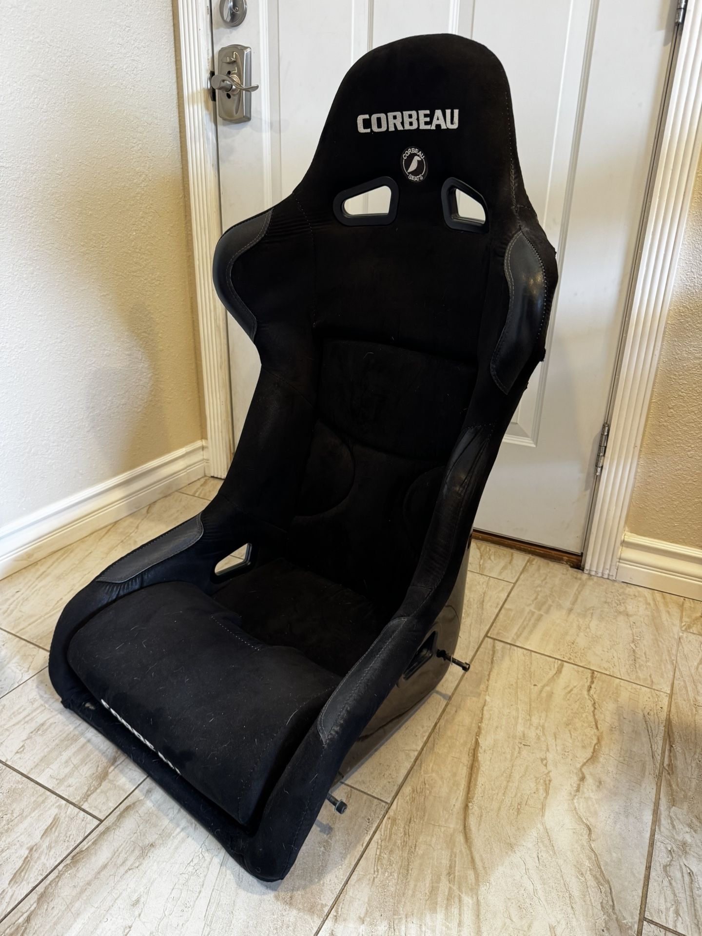 Corbeau FX1 Pro Black Suede Bucket Seat for Sale in San Diego, CA - OfferUp