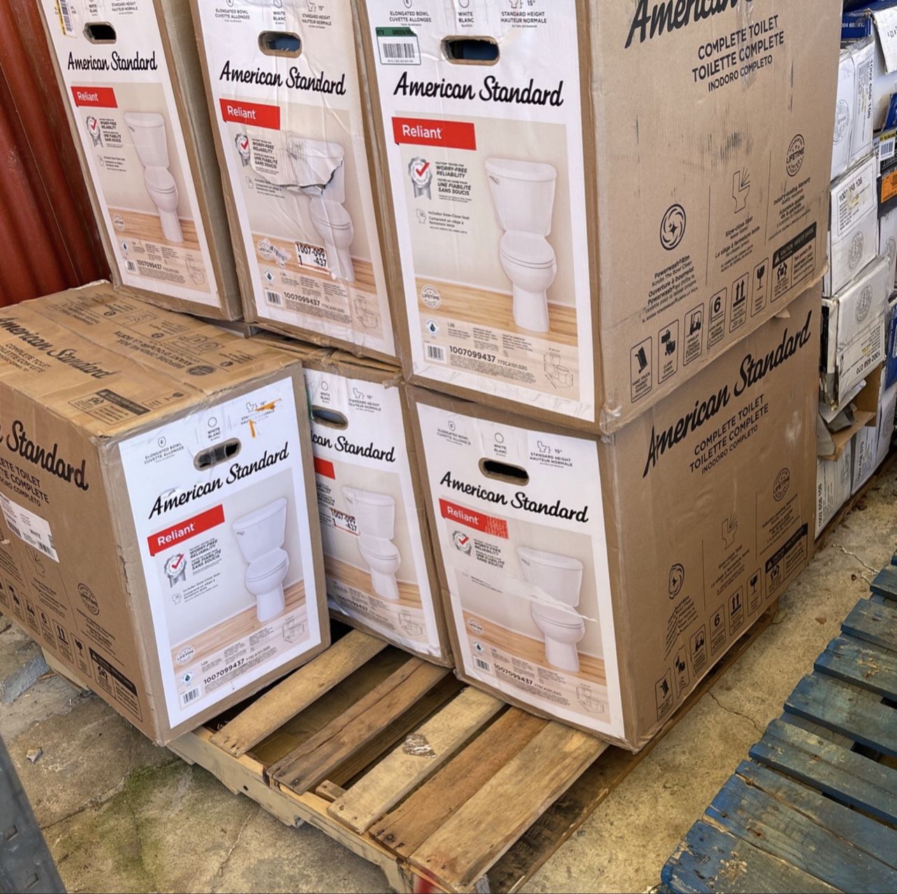 American Standard Reliant 12 in. Rough In 2-Piece 1.28 GPF Single Flush ...