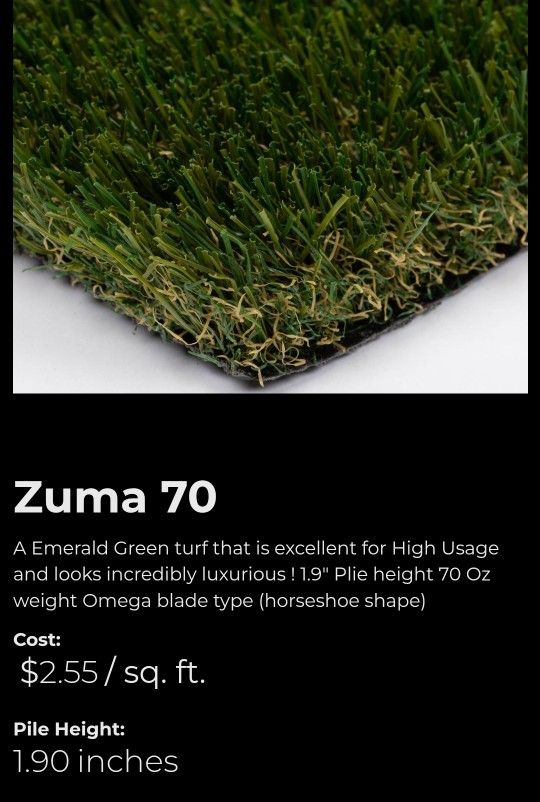 Zuma 70 Artificial Turf/Grass for Sale in Sun City, AZ - OfferUp