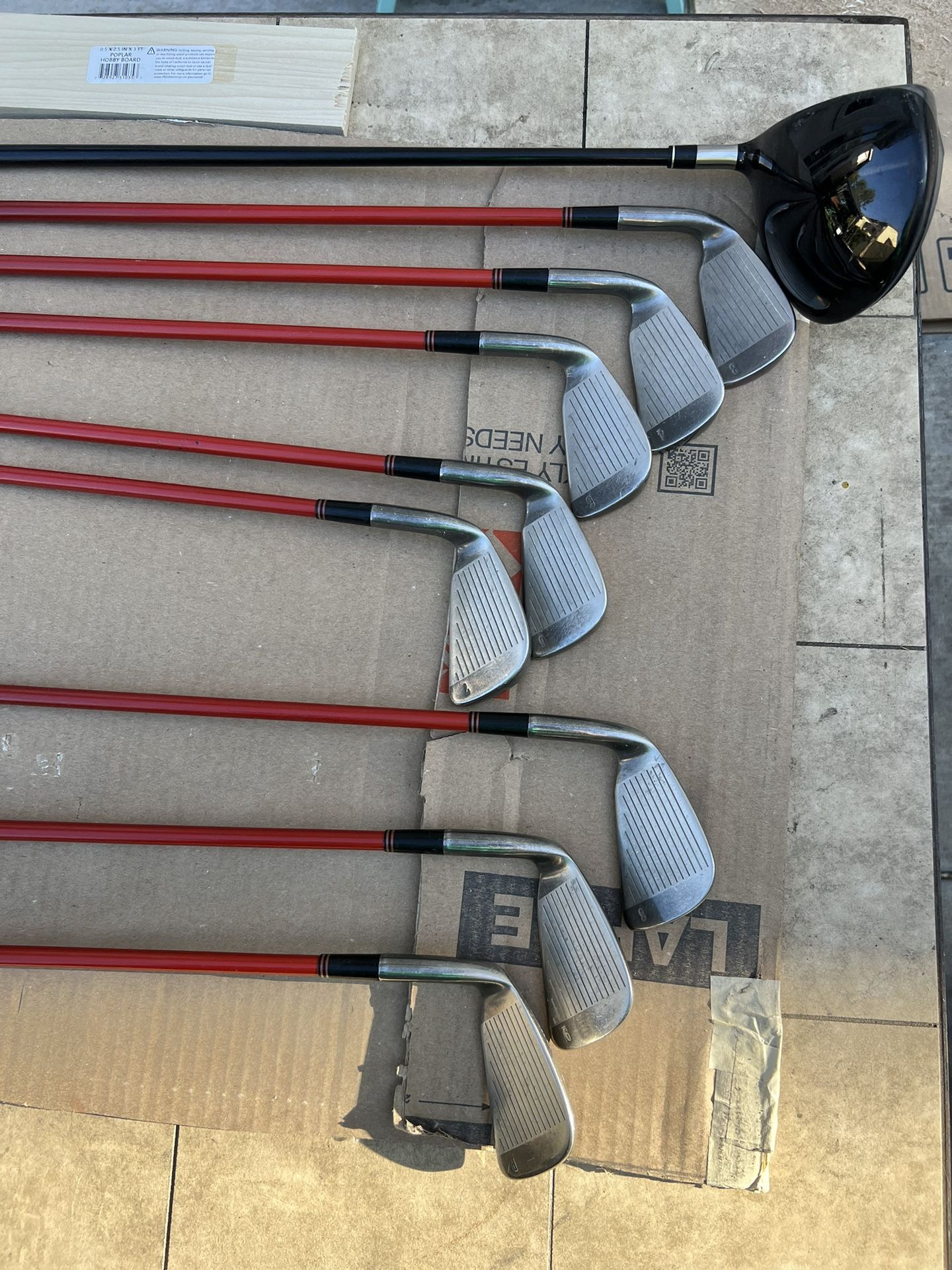 Full Golf set: Taylormade Driver + 3wood + Wilson Irons for Sale in San ...