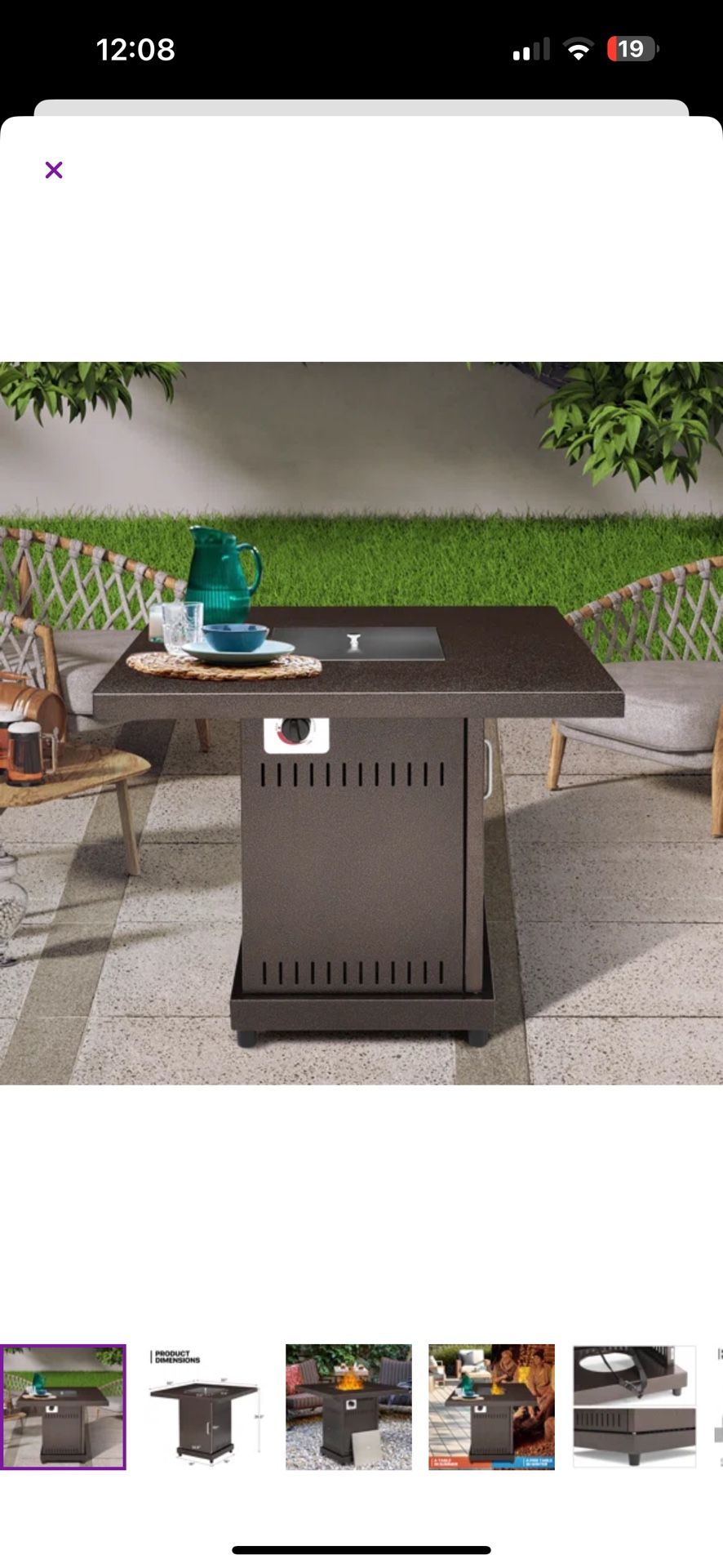 NIB Firepit Table. 40k BTU. Great Gift! for Sale in Fall City, WA - OfferUp